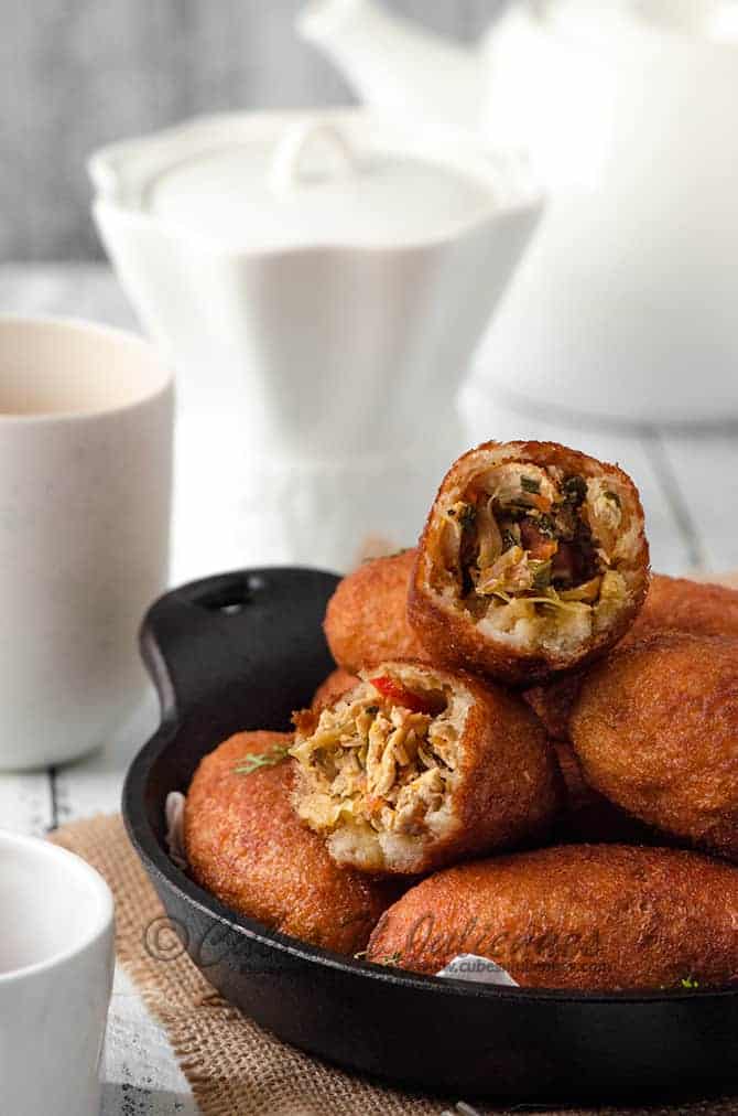 Chinese Style Chicken Bread Rolls - Cubes N Juliennes