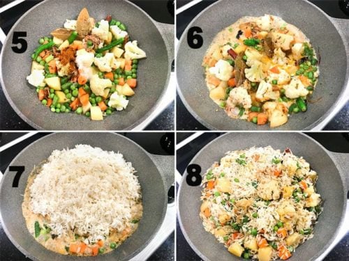 Pulao Recipe - Restaurant Style Vegetable Pulao - Cubes N Juliennes