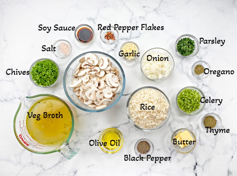 Mushroom Rice (Easy One Pot Recipe) - Cubes N Juliennes