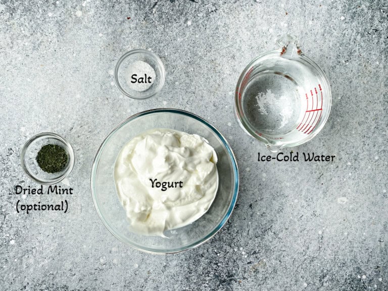 Ayran - Turkish Yogurt Drink Recipe - Cubes N Juliennes